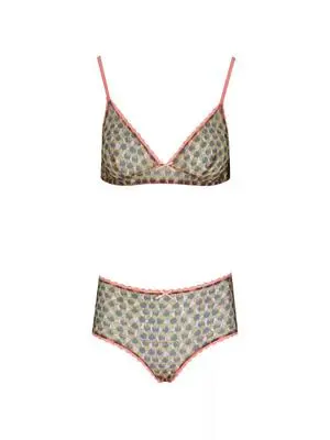 LAURA URBINATI Polka-dot Tulle Bra