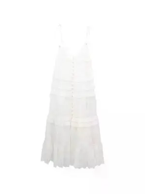 Zimmermann Ruffled Lace-trim Maxi Dress