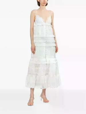 Zimmermann Ruffled Lace-trim Maxi Dress