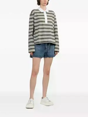Rag & Bone Drawstring-fastening Denim Shorts - Blue