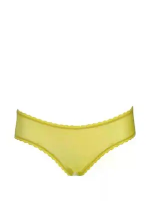 LAURA URBINATI Tulle Briefs - Yellow
