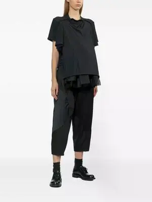 Comme Des Garçons Cutout Pleated T-shirt