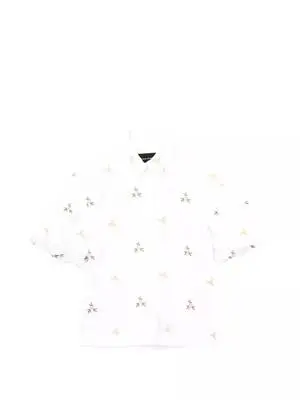 Simone Rocha Embroidered Puff-sleeve Shirt - Neutrals