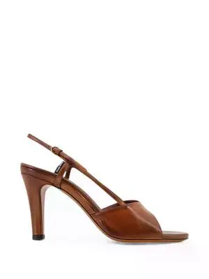 Miu Miu Leather Sandals - Brown