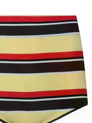 Rabanne Striped Knit High Waist Shorts