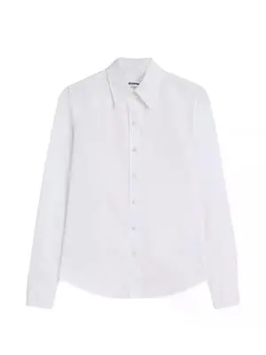 JIL SANDER Fitted Poplin Shirt - White