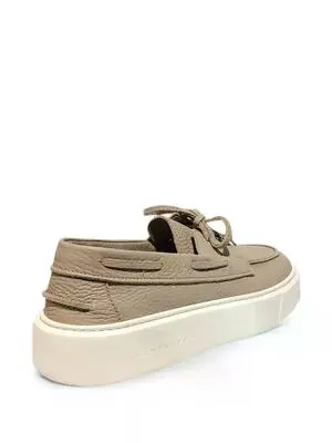 HENDERSON BARACCO Grainy Leather Loafers