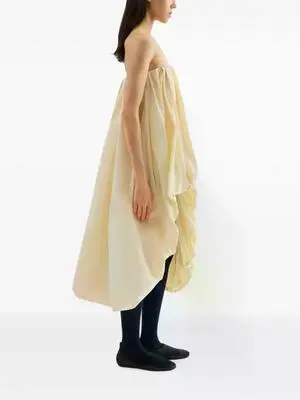 JIL SANDER Draped Taffeta Dress
