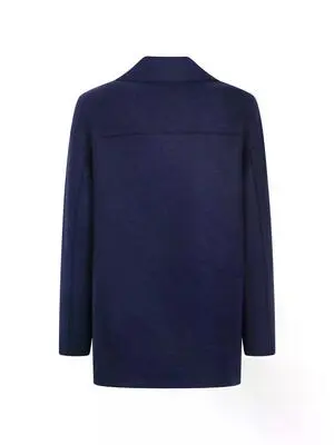 Harris Wharf London Double-breasted Coat - Blue