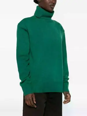 THE FRANKIE SHOP Gala Padded Roll-neck Knitted Wool Sweater