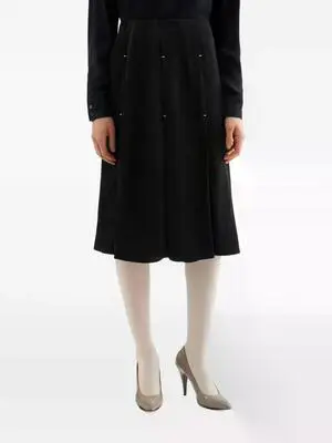 JIL SANDER Fluid Viscose Pleated Skirt