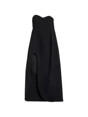 JIL SANDER Wool Sablé Bustier Dress