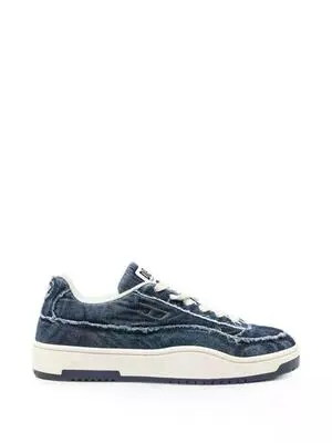 DIESEL® S-tracker-d Low Distressed Denim Sneakers - Blue