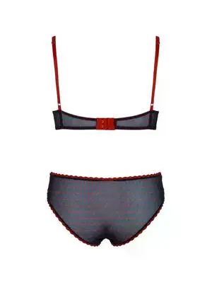 LAURA URBINATI Sheer-mesh Lace-trim Briefs