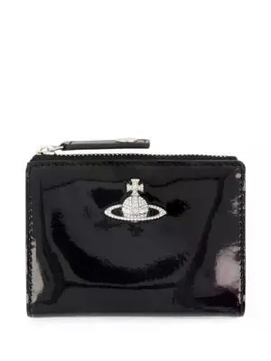 VIVIENNE WESTWOOD Diamante Orb Card Holder - Black