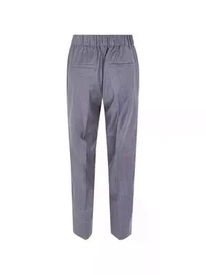 Peserico Pinstripe-pattern Elasticated-waistband Trousers