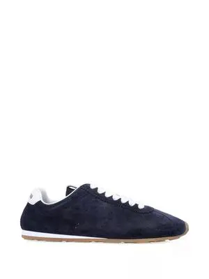 Miu Miu Plume Suede Lace-up Sneakers - Blue