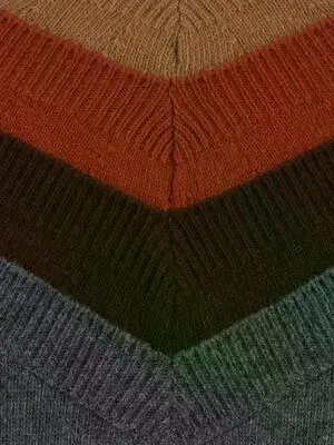JUCCA Chevron-knit V-neck Sweater