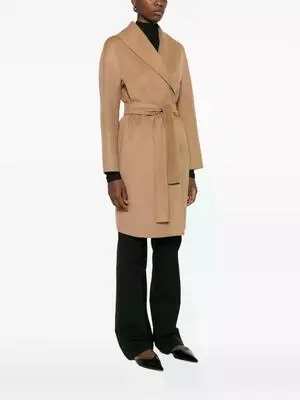 Max Mara Belted Shawl-lapel Coat