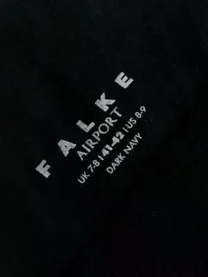 Falke Logo-knit Virgin Wool Socks - Blue