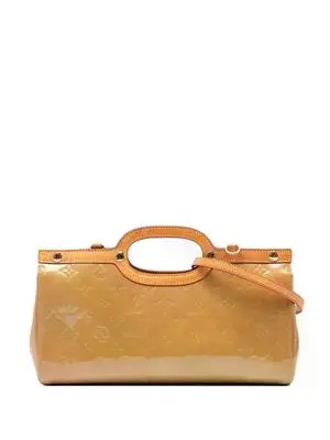 LOUIS VUITTON 2005 Monogram Vernis Roxbury Drive Satchel - Brown