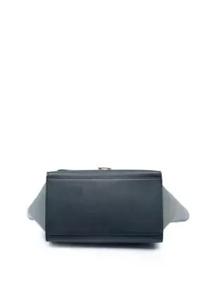 Celine Medium Tricolor Leather Trapeze Satchel