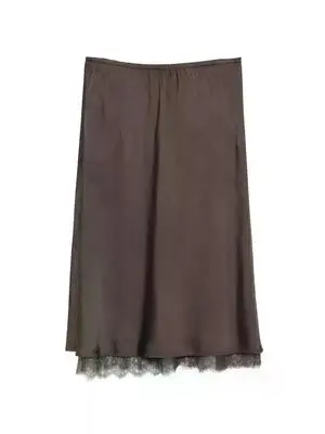 Vince Lace-trim Midi Skirt