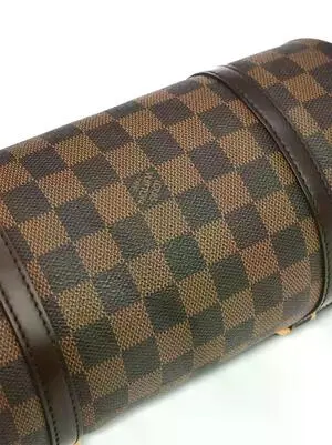 LOUIS VUITTON 2004 Papillon Damier Ebene Canvas Tote Bag
