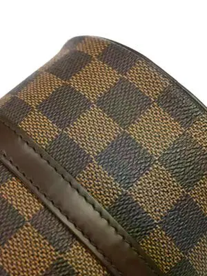 LOUIS VUITTON 2004 Papillon Damier Ebene Canvas Tote Bag