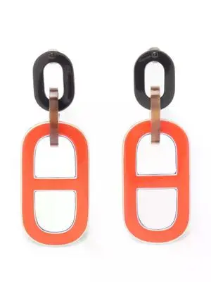 Hermès 2010s Chain-link Drop Earrings