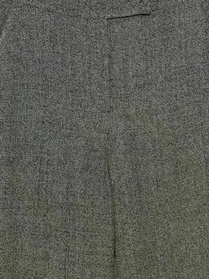 Emporio Armani Marl Effect Wide-leg Trousers