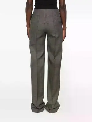 MUGLER Houndstooth-pattern Tailored Trousers