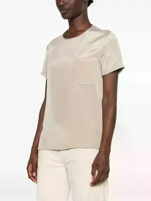 Max Mara Monogram Embroidered T-shirt