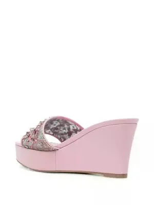 Rene Caovilla 100mm Christy Crystal-embellished Sandals