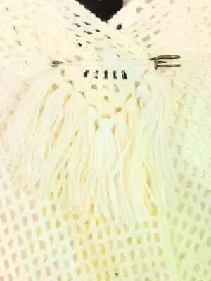 CHIARA IS Peonia Fringed Crochet Scarf