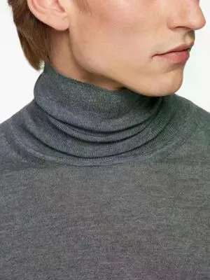 BOSS Roll-neck Wool Sweater