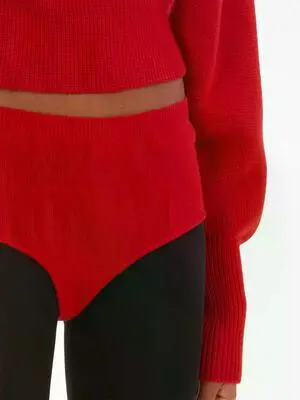 FERRAGAMO High-waisted Ribbed Shorts