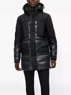 BOSS Hooded Panelled Down Jacket