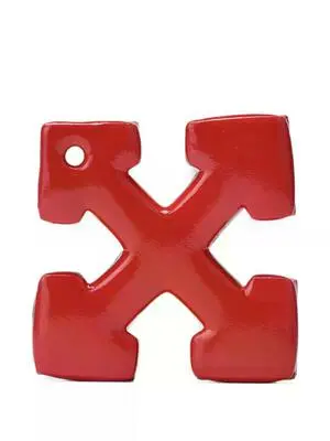 Off-White Arrows Bag Keyring Charm - Red
