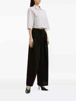 LOW CLASSIC Cropped Button-down Shirt