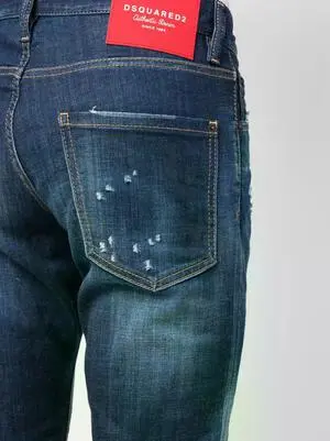 Dsquared2 Distressed Slim-fit Denim Jeans