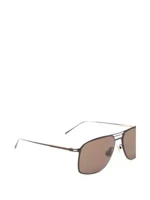 Brunello Cucinelli Rectangular Titanium Sunglasses