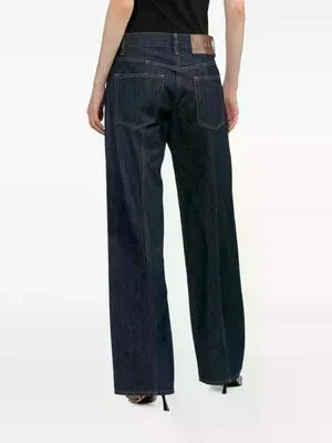 Helmut Lang Seam-detail Logo-patch Jeans