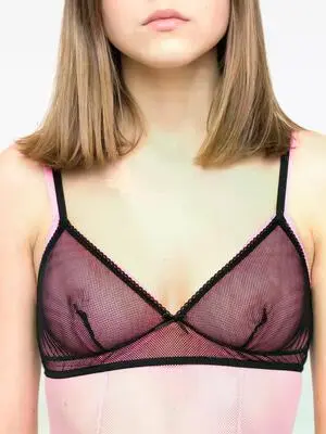 LAURA URBINATI Bow-detail Mesh Bra