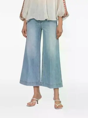 Zimmermann Faded Wide-leg Jeans