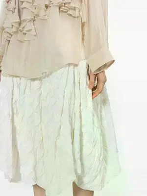 Comme Des Garçons Textured Midi Skirt