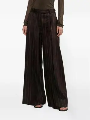 Helmut Lang Pinstripe-pattern Wide-leg Trousers