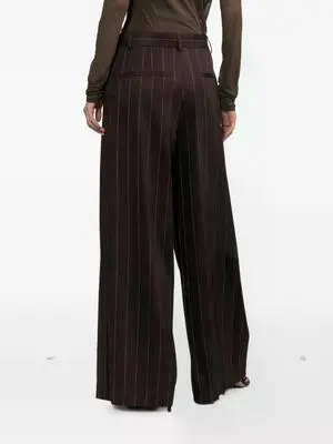 Helmut Lang Pinstripe-pattern Wide-leg Trousers