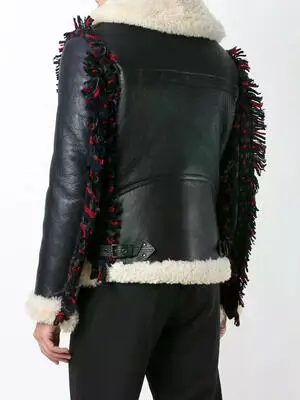 LANVIN Shearling-style Leather Jacket
