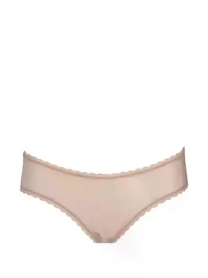 LAURA URBINATI Tulle Scalloped Lingerie Set - Neutrals